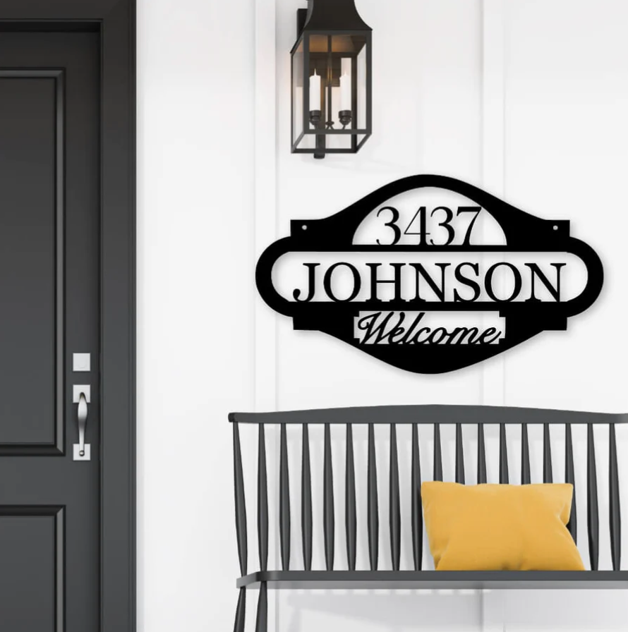 Welcome Visitors to Your Home with a Personalized Metal Welcome Sign ...